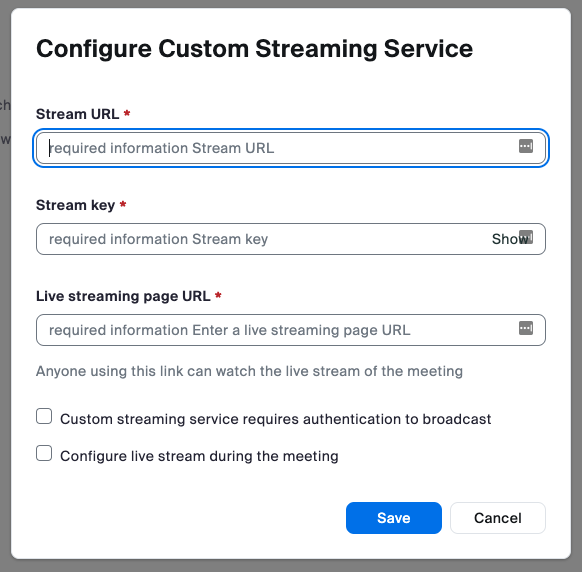 RTMP Live-Streaming with Zoom – Disciple