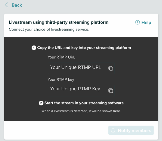 How To Livestream with RTMP on Web – Disciple